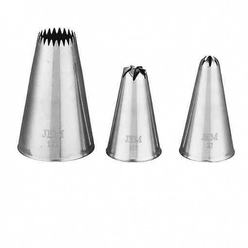 Set 3 duiuri de ornat torturi, Colectia Briose si stelute, inox, JEM ...
