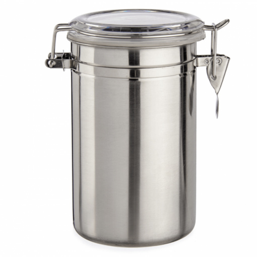 Recipient depozitare inox, cu capac ermetic, 1 litru, cutie otel ...