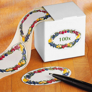 Etichete ovale de uz casnic-model fructe, etichete autoadezive ...