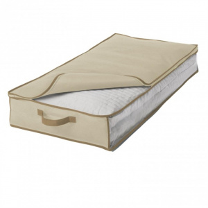 Husa depozitare textile sub pat sau dulap-IVORY, husa cu fermoar pentru ...