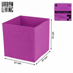 Cutie depozitare pliabila tip cub-mov pruna. Cutii depozitare textile ...