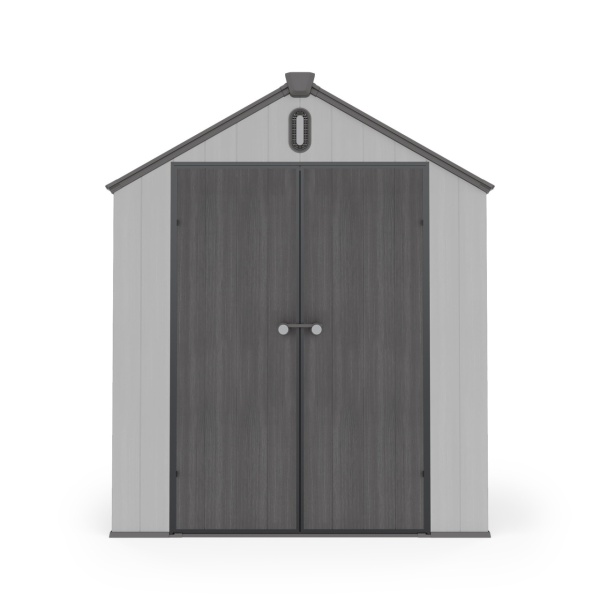 Casuta de gradina gri din metal 187x178 cm Fred