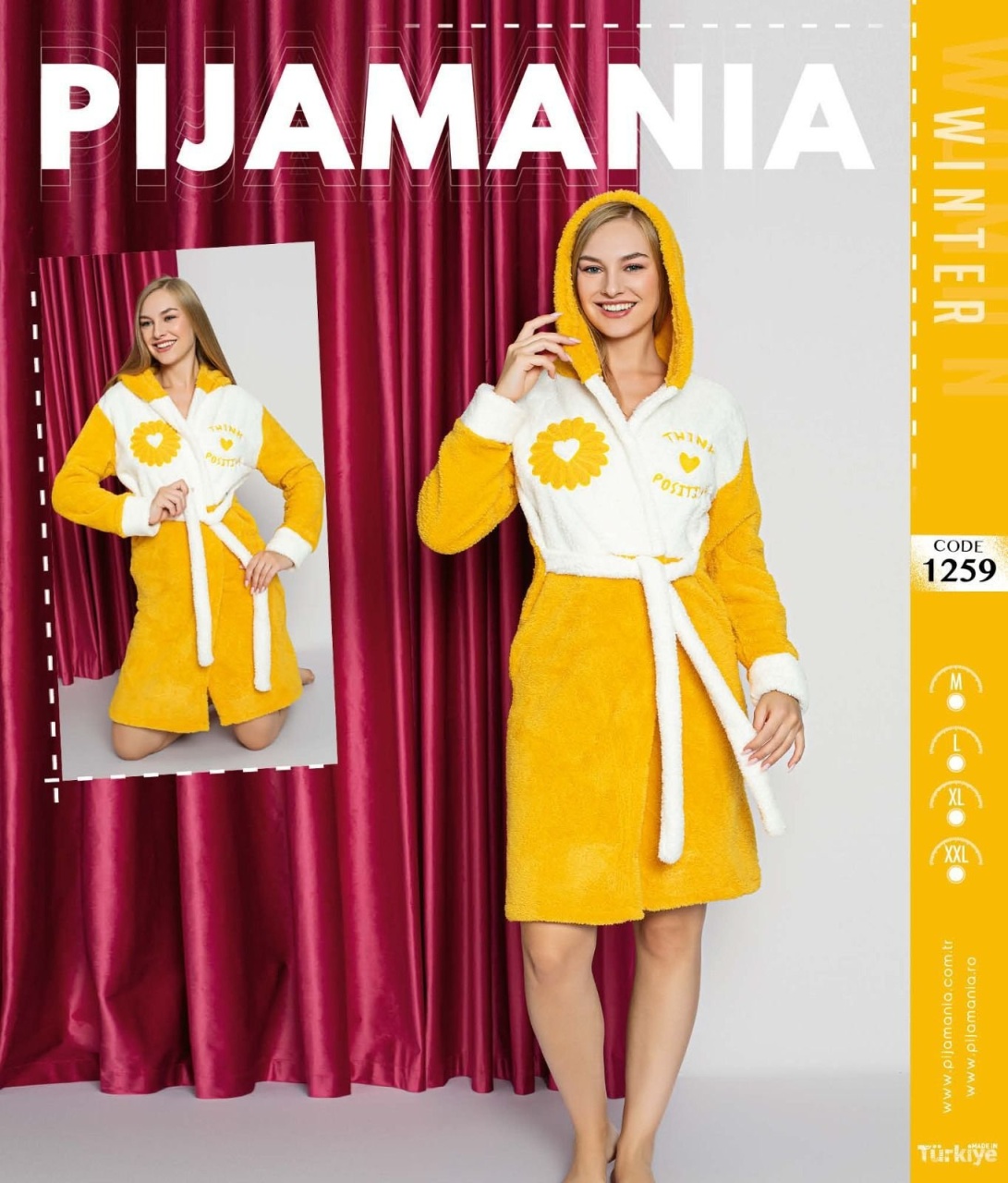 Halat cocolino gros si calduros pentru dama model nou cod x20356