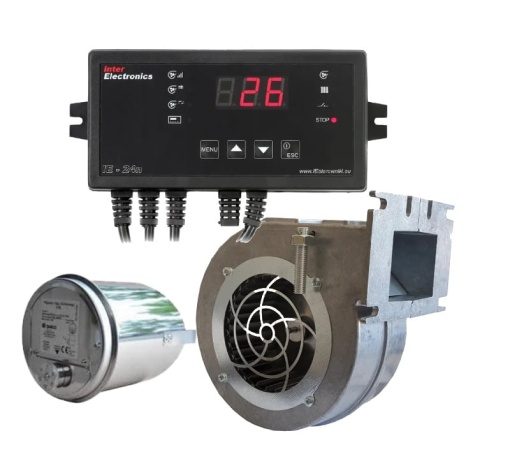 Kit universal automatizare centrala cu regulator de tiraj cos de fum ...