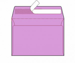 Koverta B5 roza samolepljiva