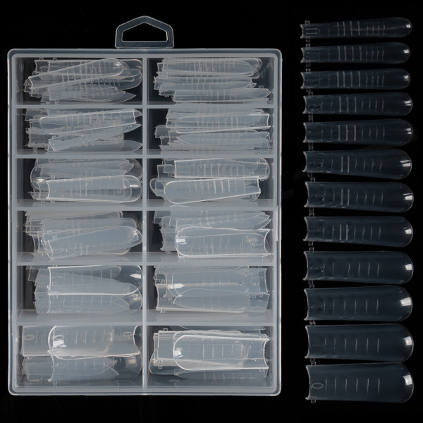 Tipsuri Reutilizabile Revo Shapes LUXORISE Full Nail pentru Polygel si ...