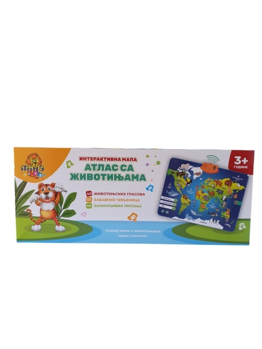Interaktivna mapa atlas sa životinjama