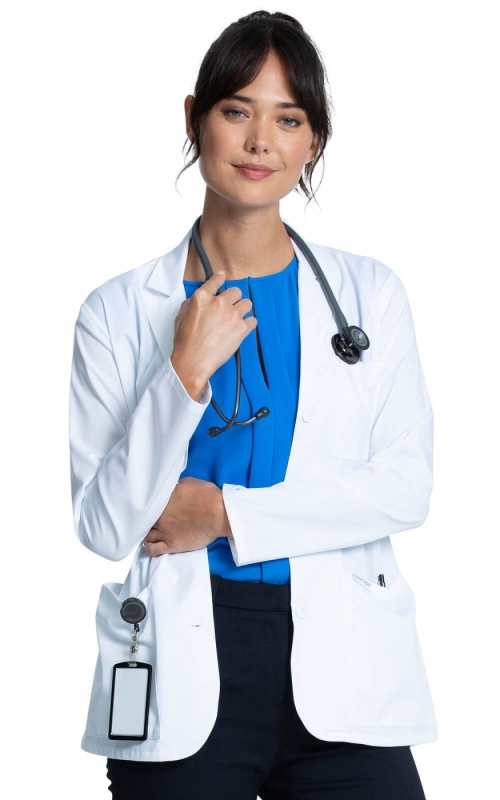 Halat de Laborator Scurt Alb - Project Lab | Cherokee