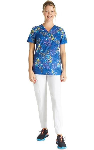 Bluză Medicală Print Stretch - Patchwork Pop | Cherokee