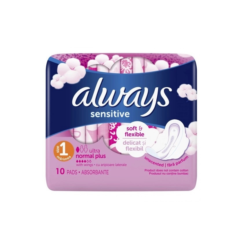 Absorbante Always Ultra Normal Plus Sensitive 10 buc