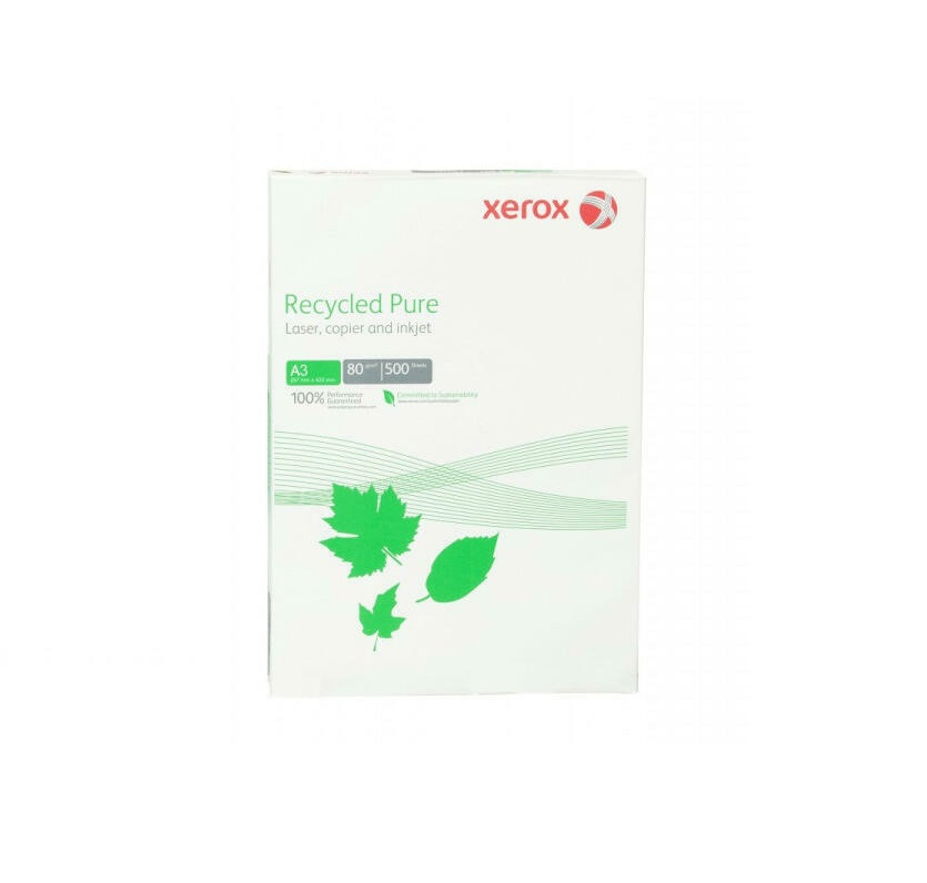 Hartie copiator Xerox Recycled Pure, A3, 80g/mp, 500 coli/top