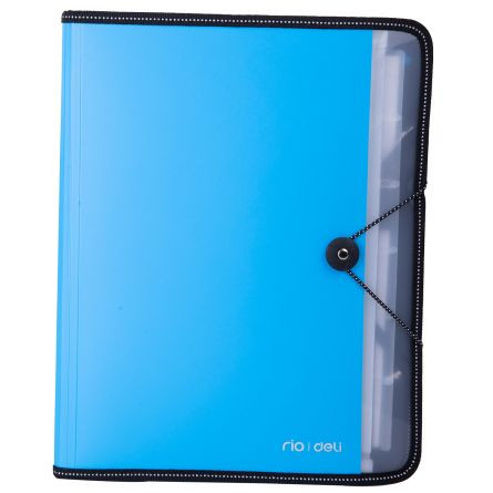 Mapa plastic A4 cu 7 compartimente cu burduf, index, elastic, culori ...