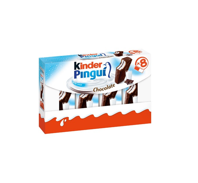 Kinder Pingui Prajitura cu ciocolata fina, cu crema de lapte si cacao 8 ...