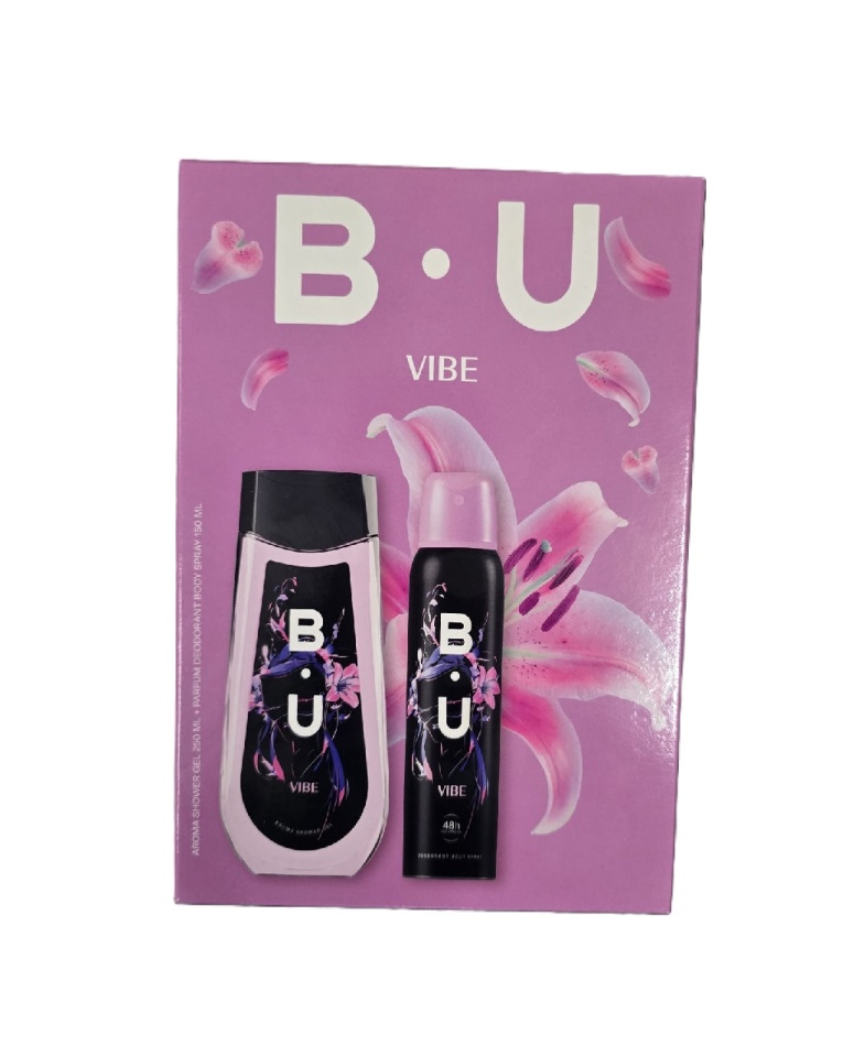 Set Cadou B.U. Vibe Deo 150 ml + gel de dus 250 ml