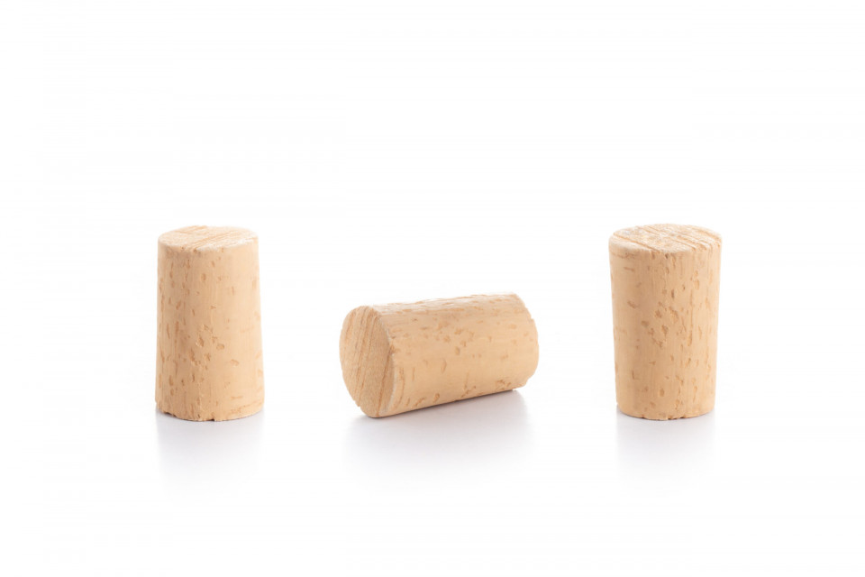 Set Dop conic din pluta naturala 33x23 mm, 100buc/set