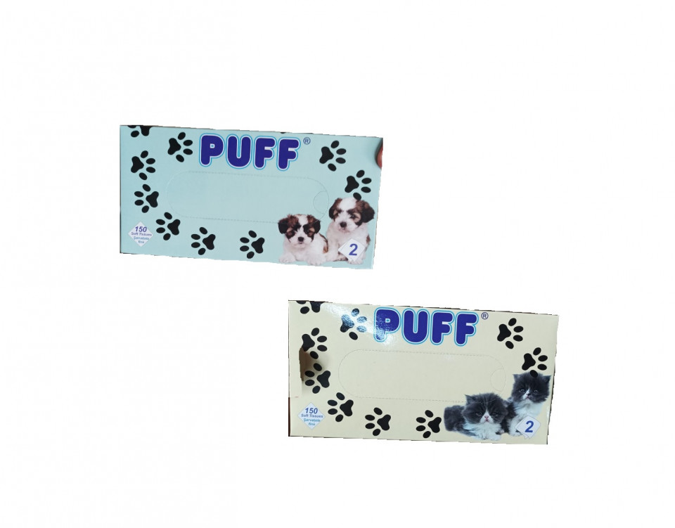 Servetele cutie Puff pop-up 150 buc/cutie