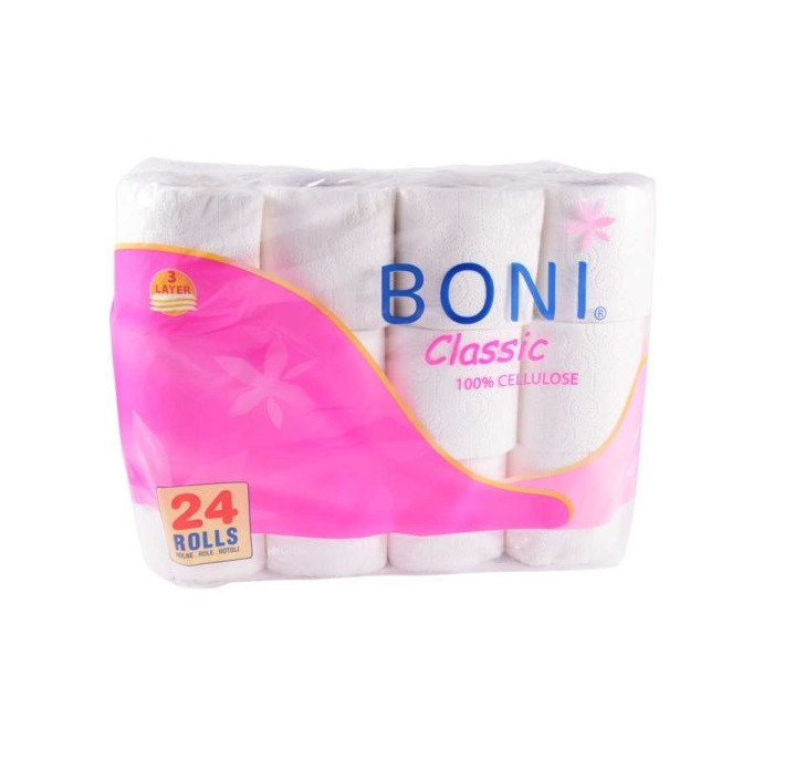 Hartie igienica Perfex Boni Classic 3 straturi 24 role/pachet