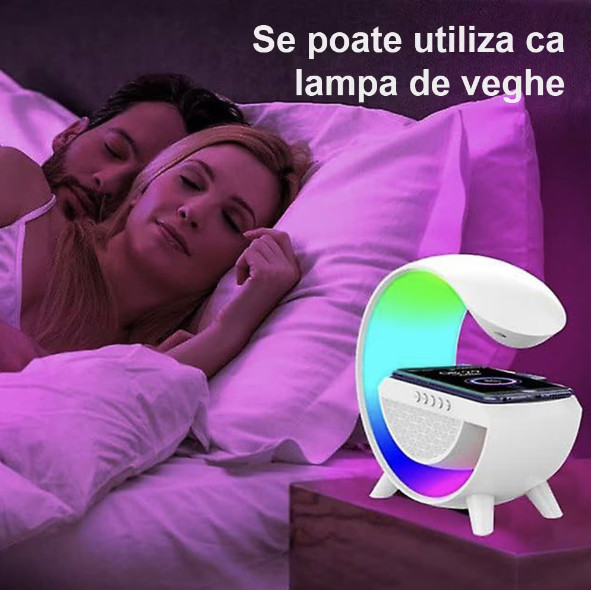 Boxa Multifunctionala 3 in 1, Lampa LED RGB Smart, Boxa Bluetooth ...