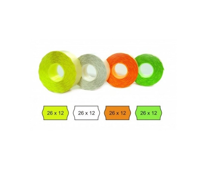 Etichete role pret autoadezive albe 26x16 mm, 1000buc/rola