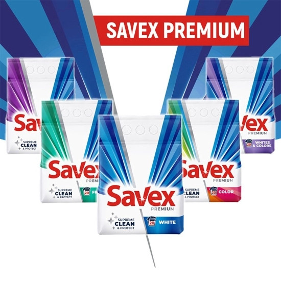 Detergent automat Savex Premium 2în1 Fresh 100 spălări, 10kg