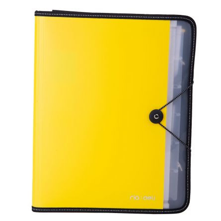 Mapa plastic A4 cu 7 compartimente cu burduf, index, elastic, culori ...