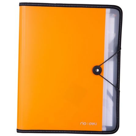 Mapa plastic A4 cu 7 compartimente cu burduf, index, elastic, culori ...