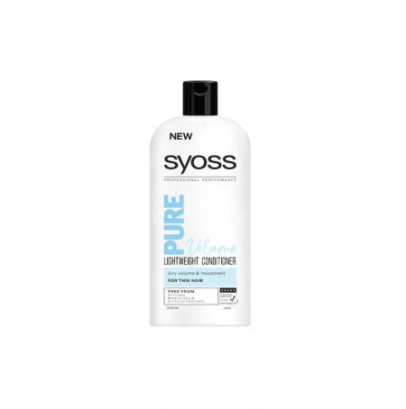 Balsam Syoss Pure Volume pentru par subtire, 500 ml