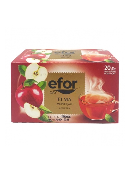 Ceai Turcesc EFOR cu Mere Efor 20 Pliculete Ambalate Individual 40g