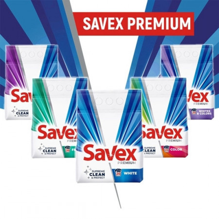 Detergent automat Savex Premium 2în1 Fresh 100 spălări, 10kg