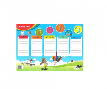 Orar Scolar format A5, Diverse modele imprimate