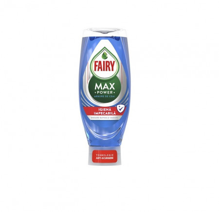 Detergent de vase Fairy Max Power Hygiene Arbore de Ceai, 450ml