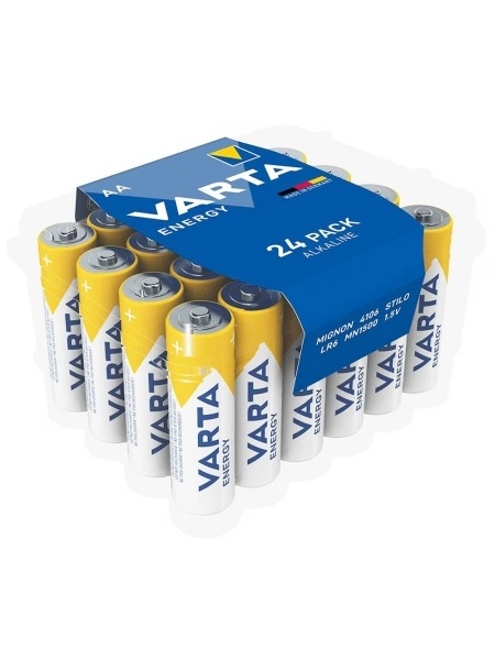 Bateri alcaline Varta Energy AA/LR6, 24 buc/set