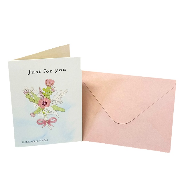 Felicitare cu design 3D si plic "Just for you"