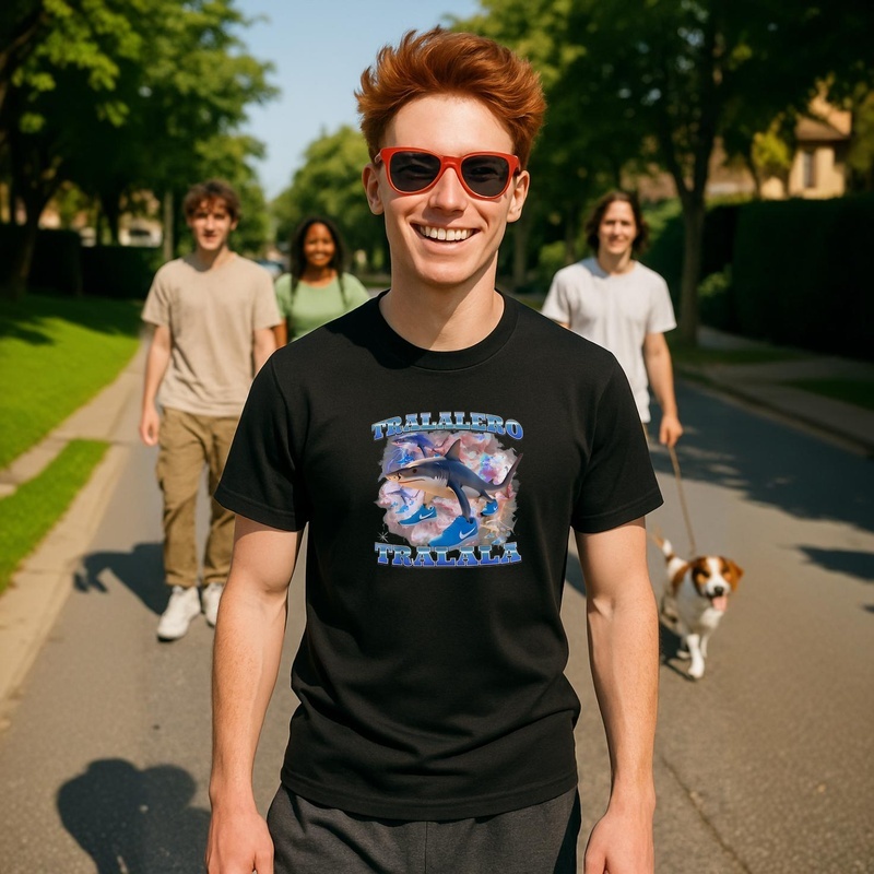 Meme Italian ** Tricou Tralalero Tralala Copii | Dama | Barbat