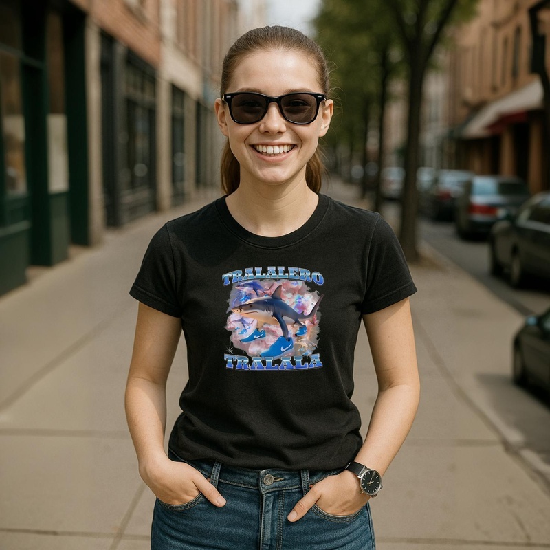 Meme Italian ** Tricou Tralalero Tralala Copii | Dama | Barbat