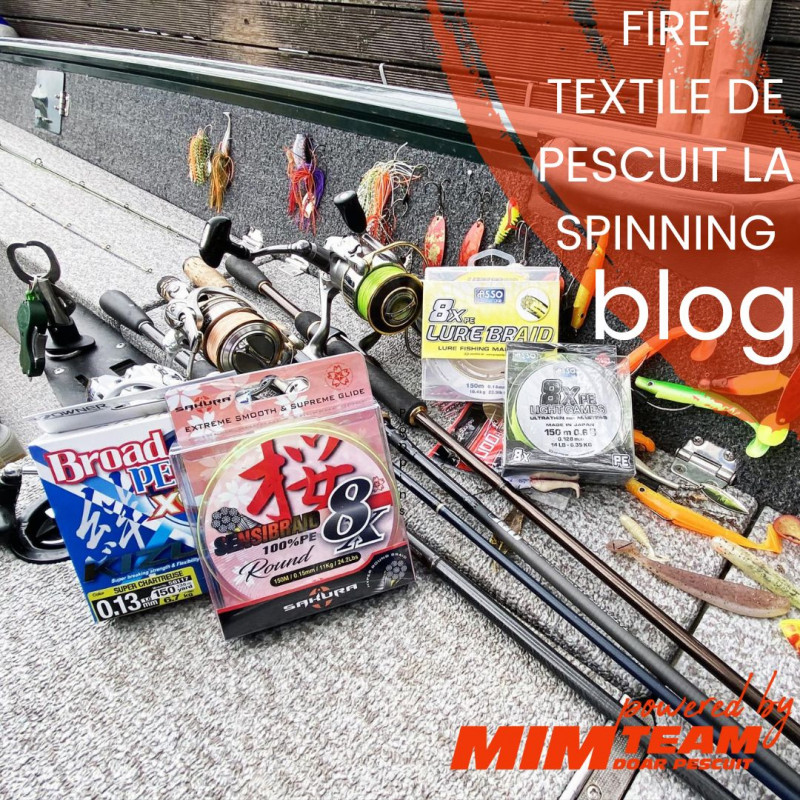 Fir textil de pescuit la rapitori, spinning, casting,multifilamente