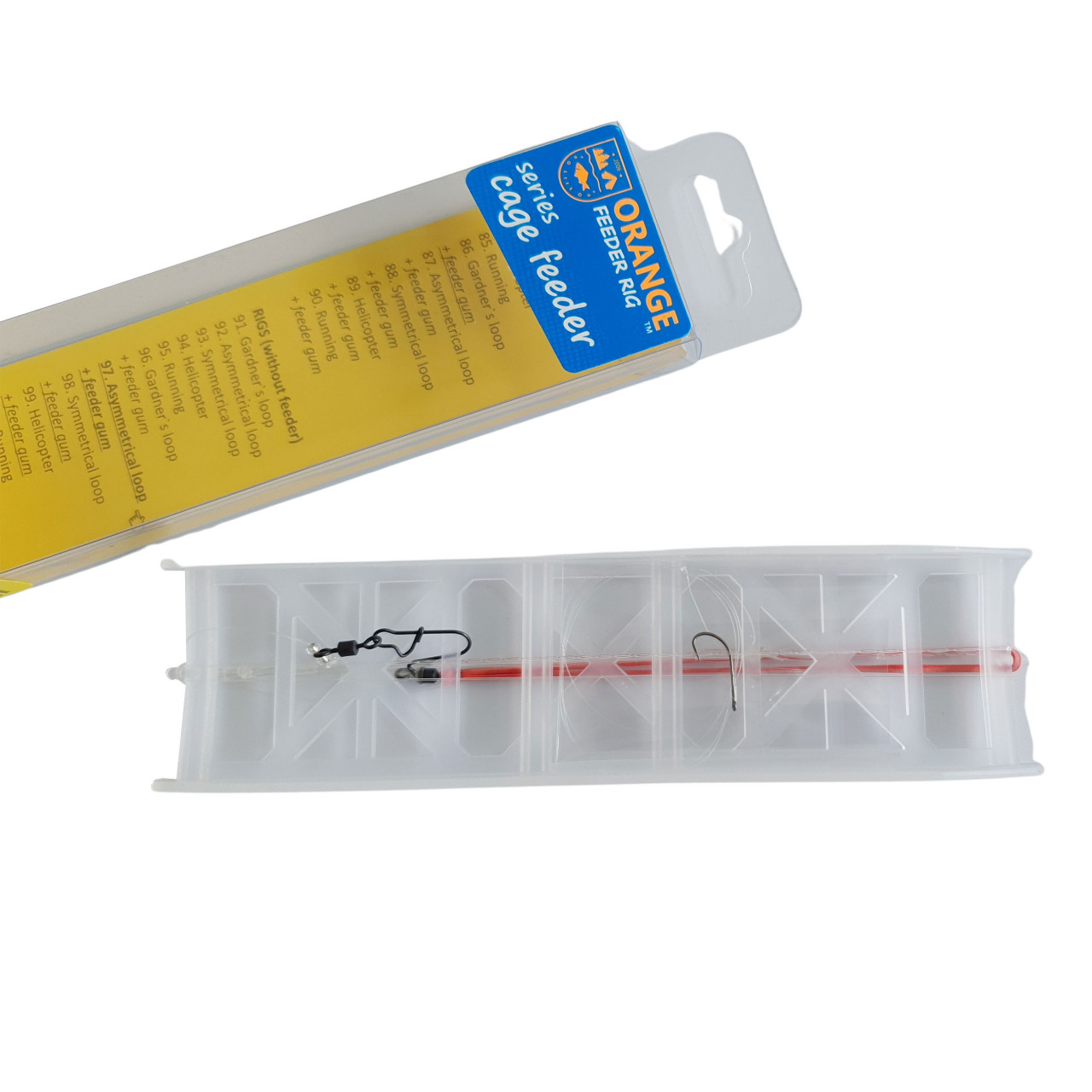 Rig Feeder Orange FR0097 Asymmetrical Loop cu Feeder Gum 10lb Carlig no.12