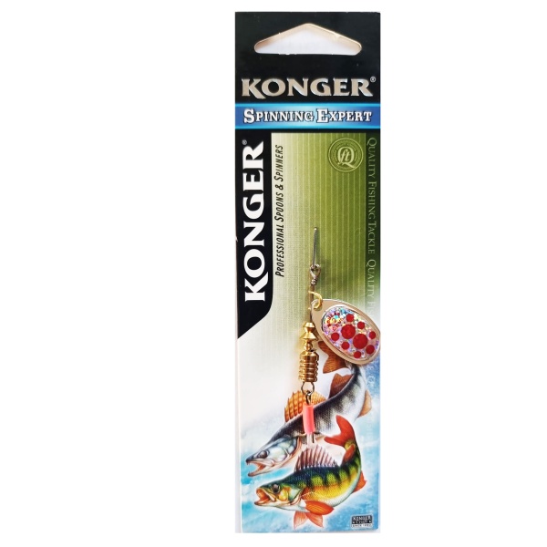 Lingura Rotativa Konger Devil S20 Holo Red Dot