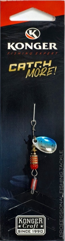 Lingura Rotativa Konger Devil Champion No.0 2.5gr 04 Reflex Blue
