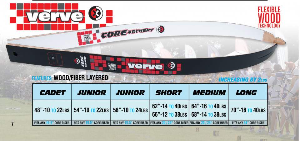 Set Arc Recurve Core Archery Verve