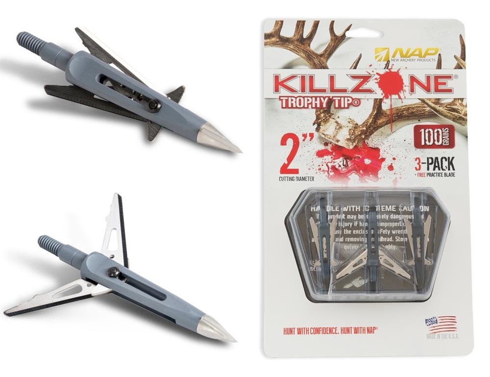 Varfuri NAP Killzone Crossbow 100 Grain - Set De 3 Bucati