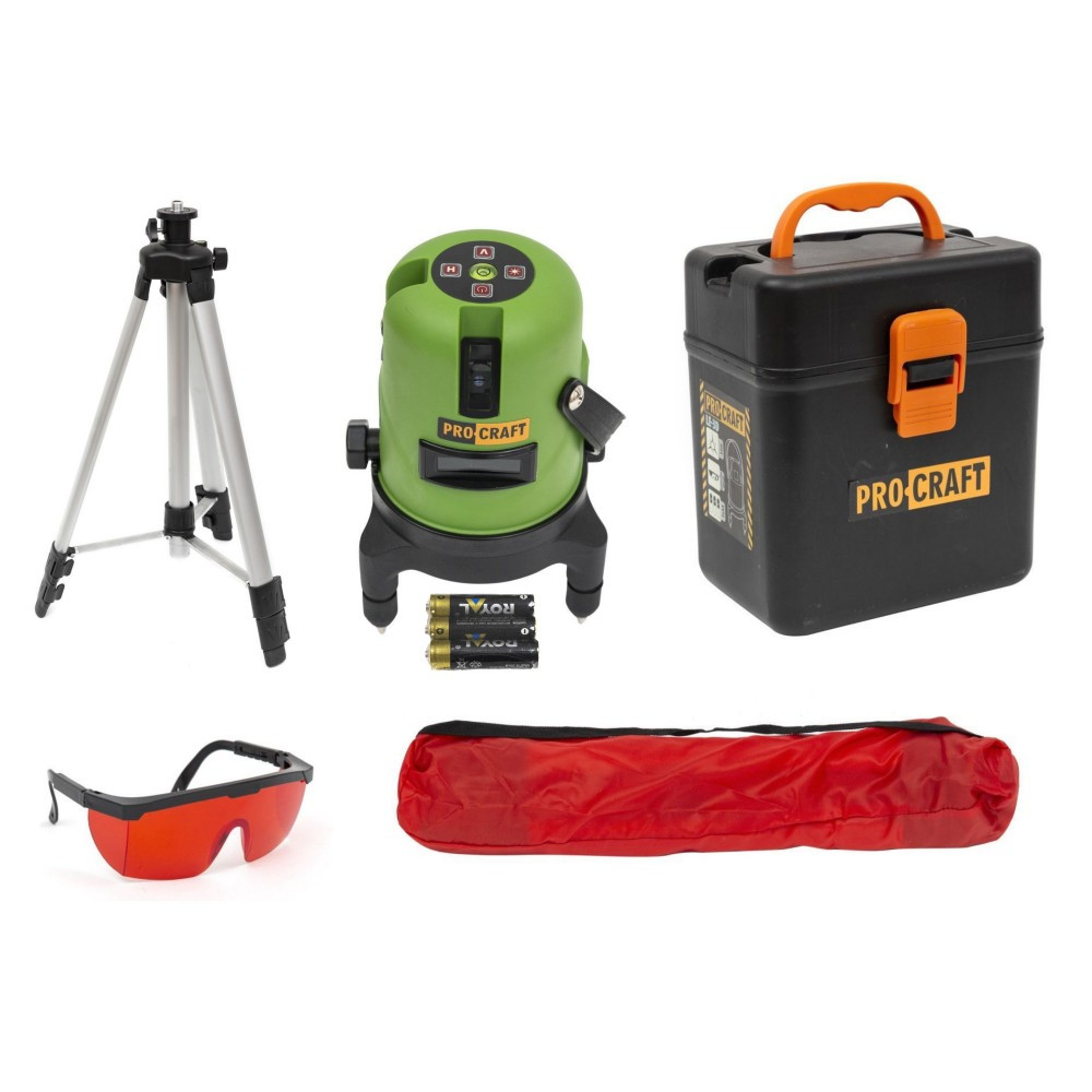 Nivela Laser ProCraft LE-3D, 15mTrepied