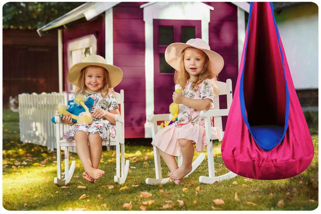 Leagan Cocon Pentru Copii, pana la 80 kg, Neo-Sport, Roz