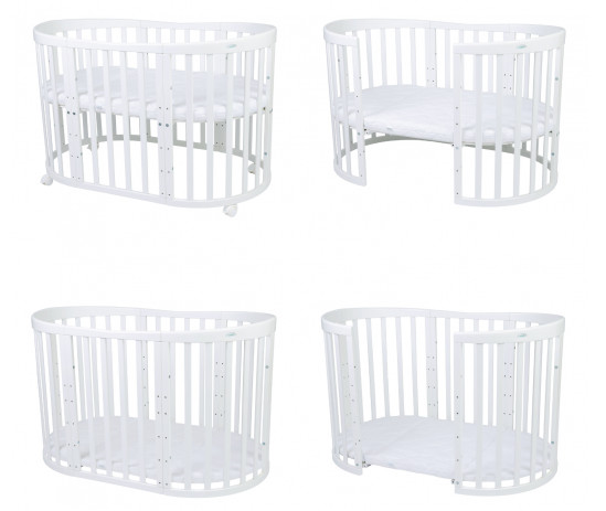 Patut Oval Evolutiv pentru Copii, Multifunctional, 7in1, Saltele ...