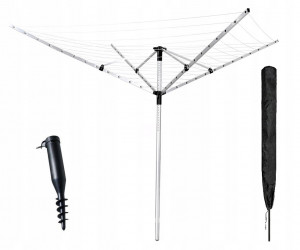 Uscator de rufe pentru gradina, ModernHome, 60 de metri de utilizat, 4 ...