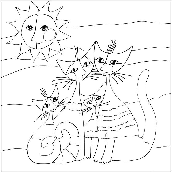 Joc creativ de colorat Rosina W Pisici, Fridolin