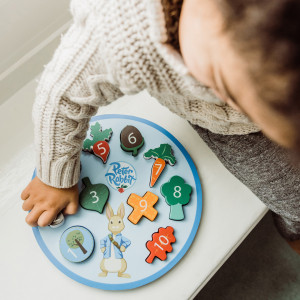 Puzzle Peter Rabbit™ cu numere, Orange Tree Toys