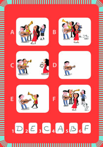 Mini logix Djeco ordinea corecta