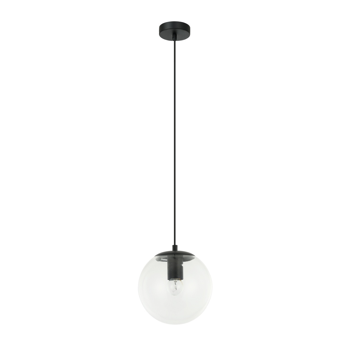Pendul Sarpo Negru, Transparent 1xE27 – Design modern, iluminare ...