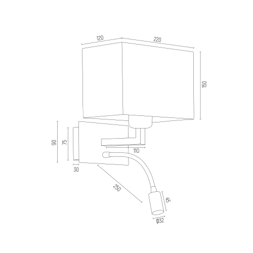 Aplica perete 2 becuri BILL A1051 – Design modern, iluminare eficienta ...
